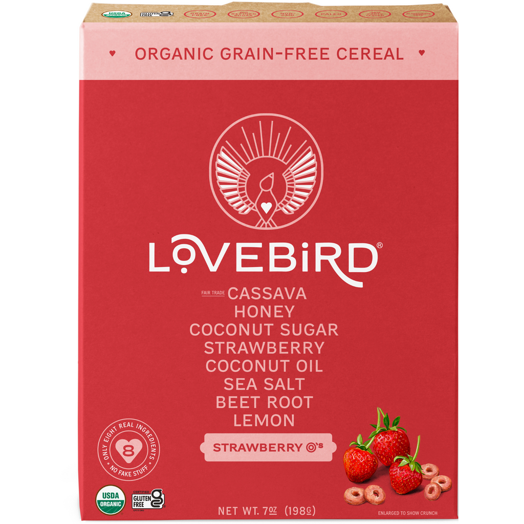 Lovebird Cereal Strawberry (4 Boxes) | Lovebird Cereal