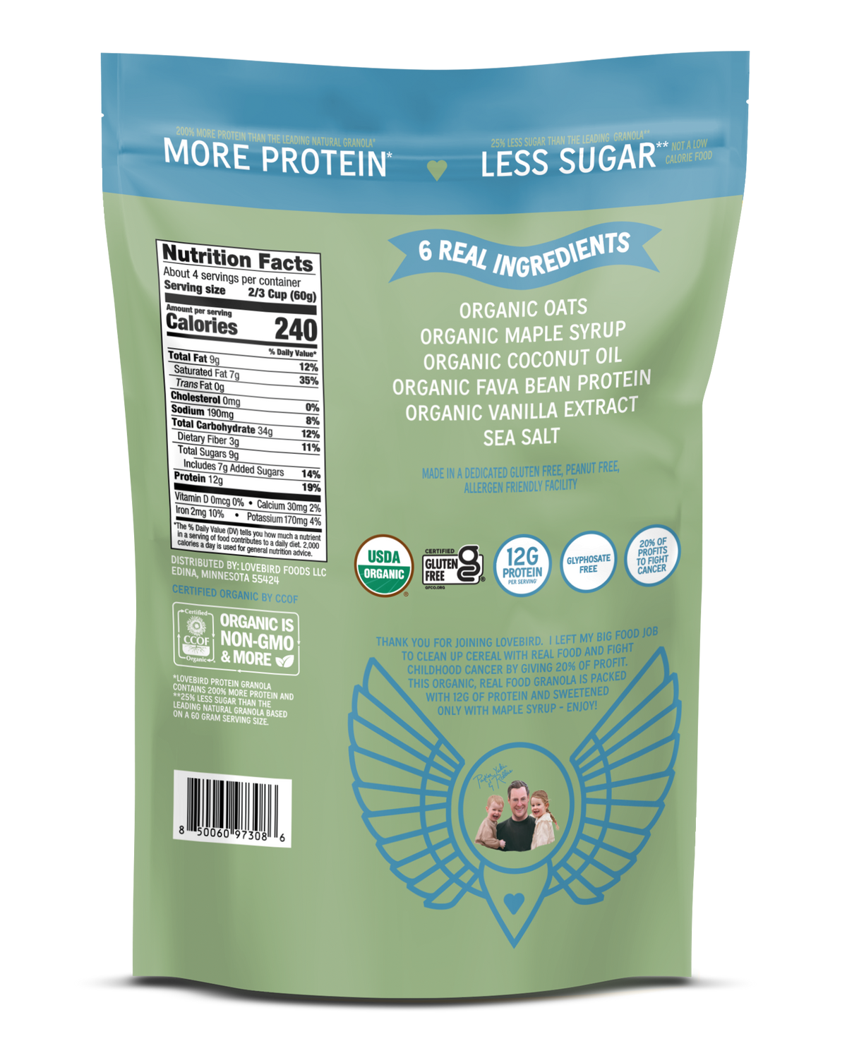 Lovebird Organic Protein Granola Variety Pack | Lovebird Cereal